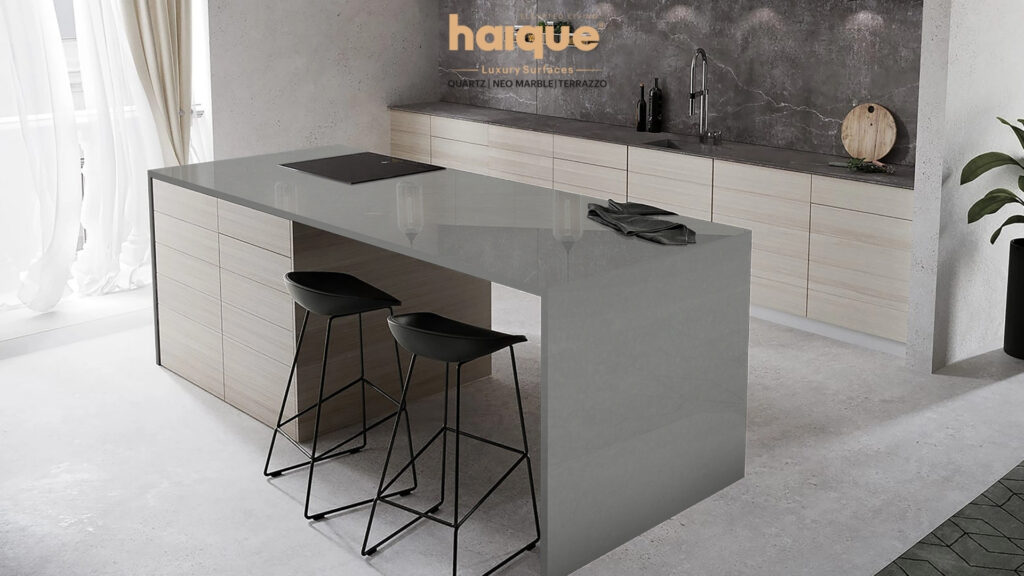 Atlantis Grey Quartz Stone Interior Surface | Haique